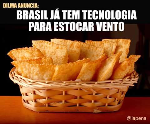 Vento que rende. Memes tiram sarro de declaração da presidente | Metrópoles