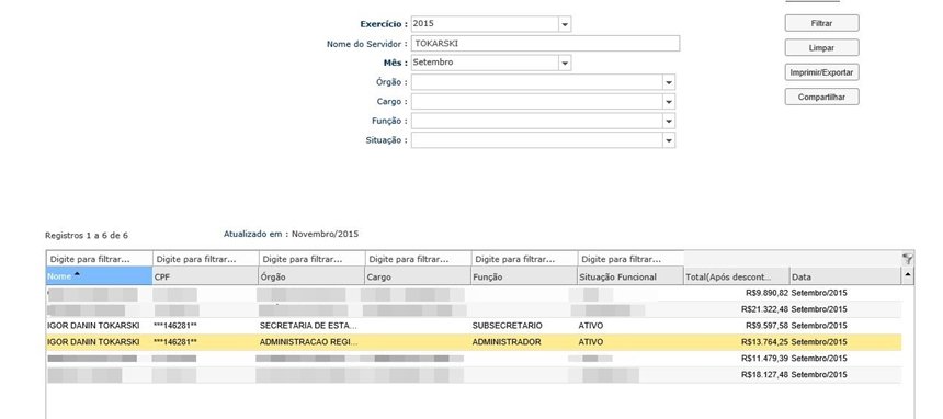 Equivocadamente transparente. Sistema do GDF erra contracheque de ...