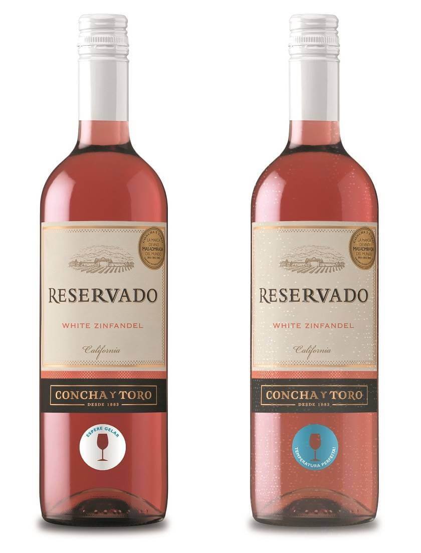Concha y Toro lança três vinhos com selo termocromático na garrafa