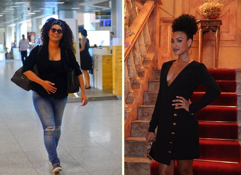 Juliana Alves e Sheron Menezzes tiram foto juntas ao lado dos filhos ...