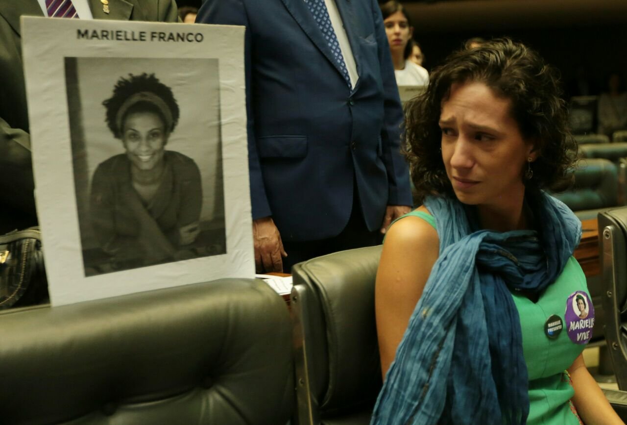 Na Câmara, irmã e mulher de Marielle cobram resposta de autoridades