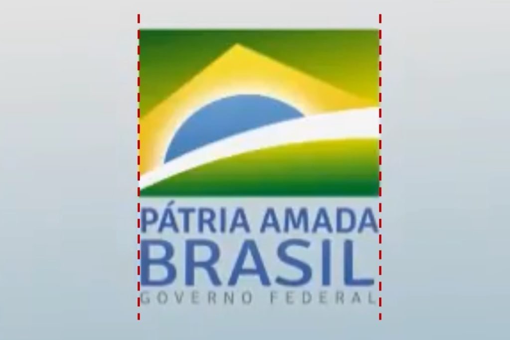 Na identidade visual, slogan de Bolsonaro está alinhado à esquerda ...