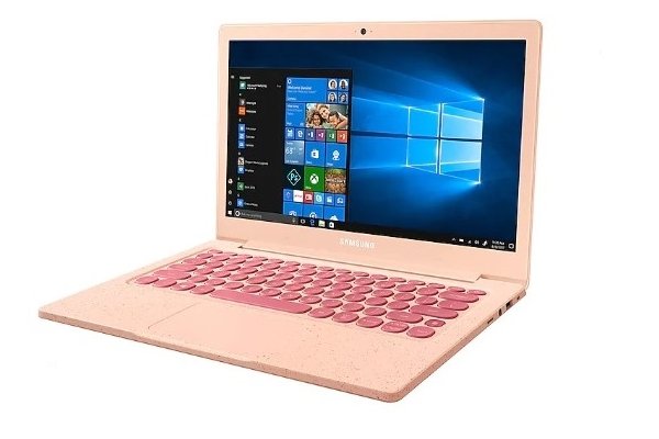 Notebook com design retrô traz teclas redondas de máquinas de escrever ...