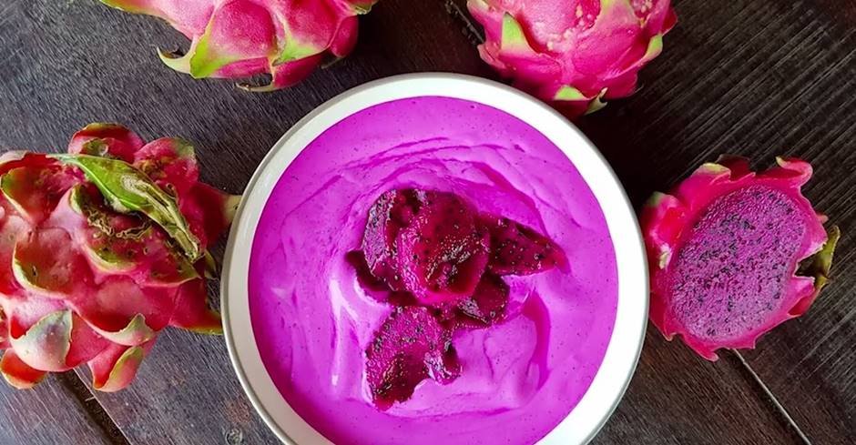 Leve e saudável: aprenda a receita do sorvete de pitaya | Metrópoles