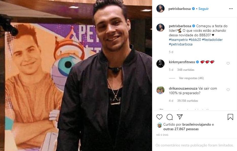 BBB20: Petrix “some” das redes sociais diante do primeiro Paredão ...