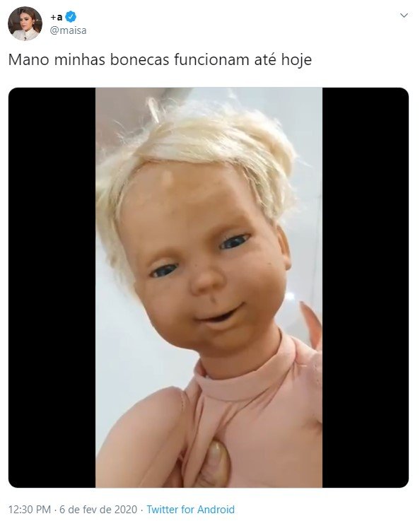 Maisa apavora fãs ao mostrar boneca “demoníaca” da infância | Metrópoles