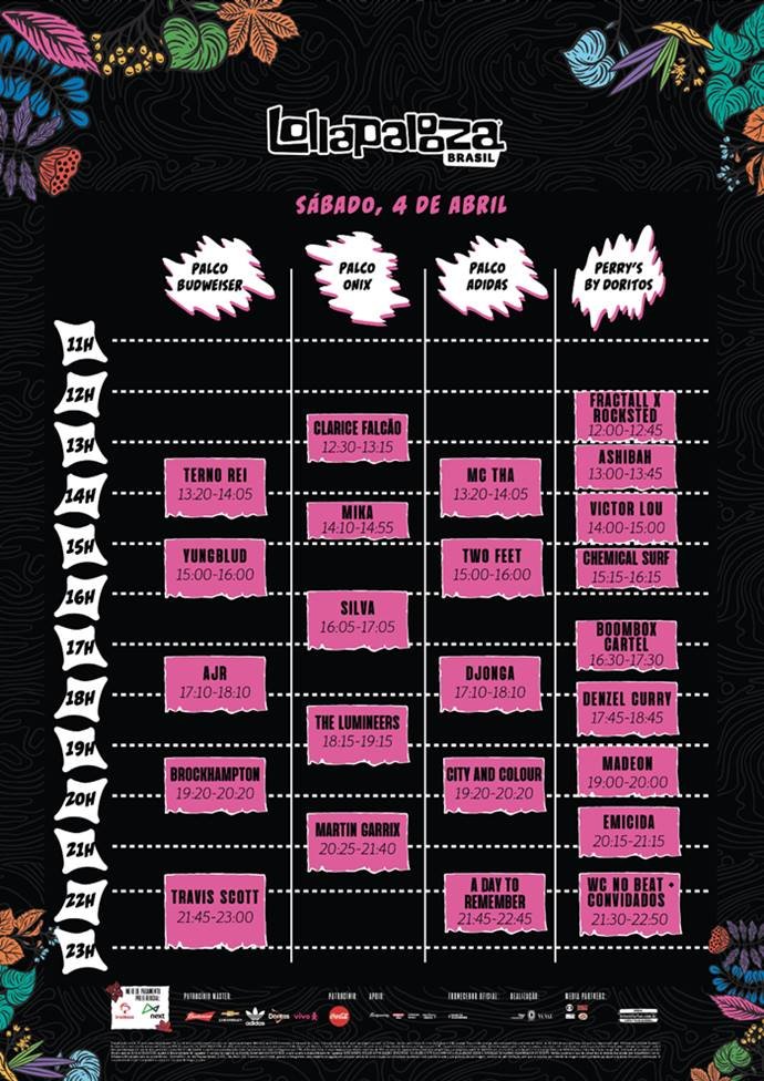 Lollapaloza 2020: confira os horários das atrações no festival | Metrópoles