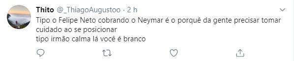 Felipe Neto apaga do Twitter postagem sobre Neymar: “Seguir aprendendo ... Felipe Neto apaga do Twitter postagem sobre Neymar: “Seguir aprendendo ...
