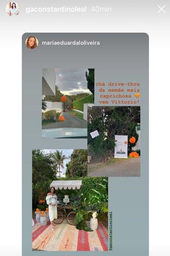 Gabi Constantino e Paulo Leal armam chá de bebê drive-thru para ...