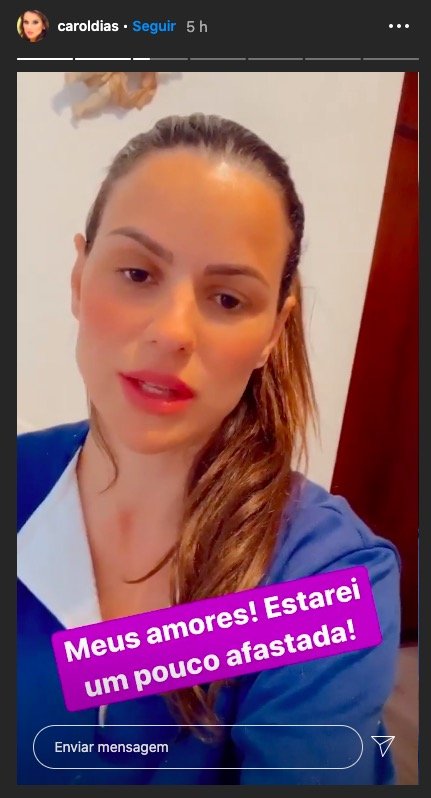 Notícias | Ex-panicat Carol Dias testa positivo para Covid-19: 'Febre e ...