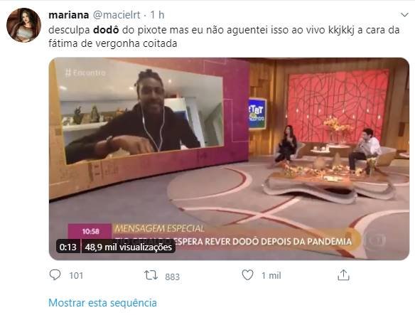 Vídeo: Dodô, do Pixote, deixa catarro “escapar” ao vivo e vira piada na ...