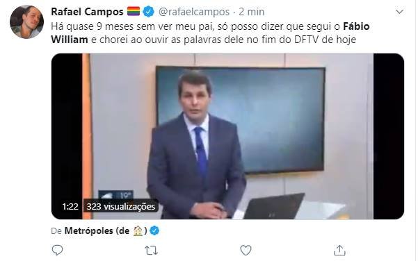Vídeo: ao vivo, Fábio William se emociona e chora ao falar sobre o pai ...