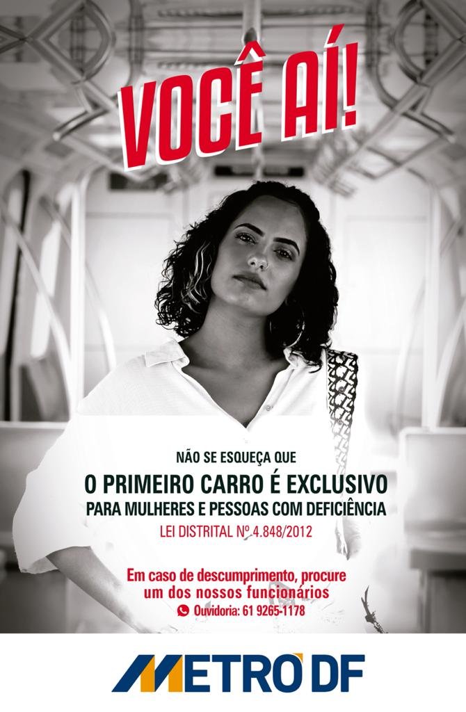“não Encosta” Metrô Df Lança Campanha De Combate à Importunação Sexual