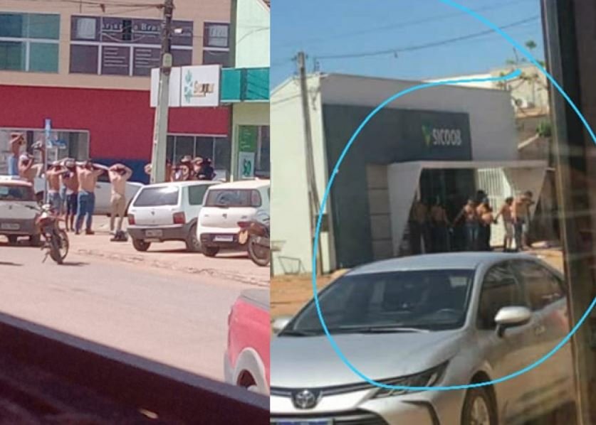 Vídeo Bandidos Usam Reféns Como Escudo Humano Em Assalto A Banco