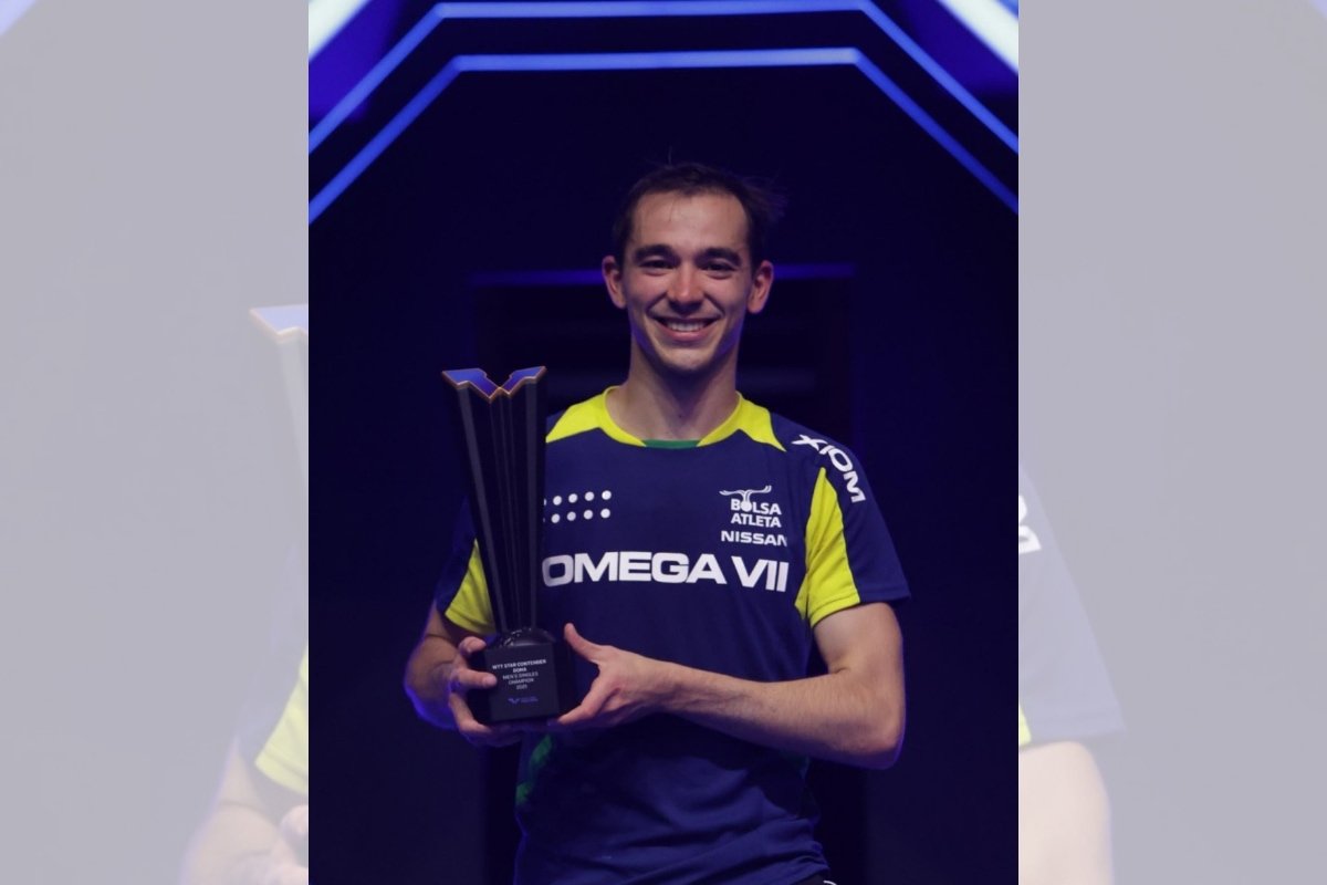 Hugo Calderano soma maior conquista no tênis de mesa no WTT de Doha ...
