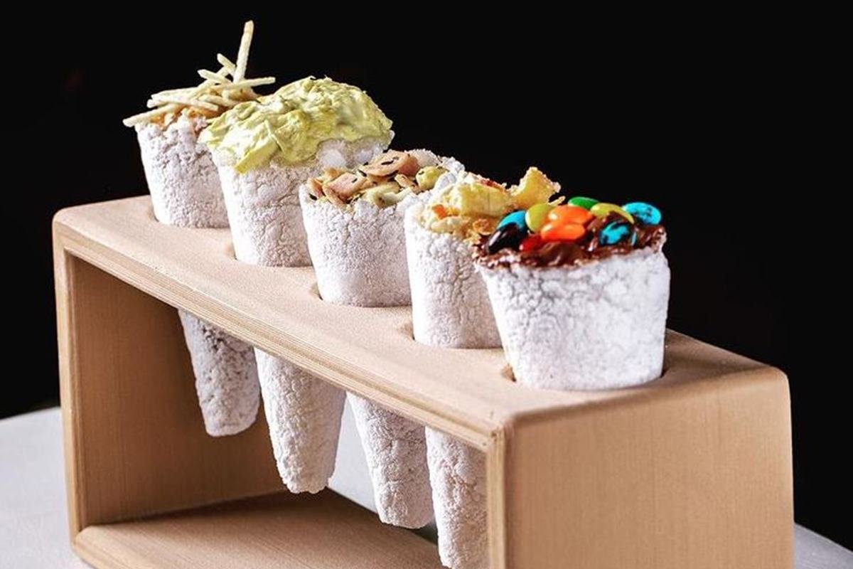 Empresa inova e lança a konioca, a tapioca recheada em forma de cone ...