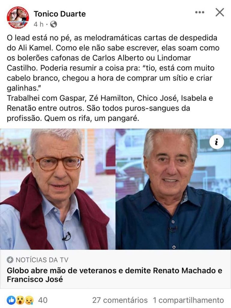 Ali Kamel troca de função na TV Globo após 7 anos na direção-geral ...