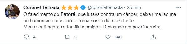 Famosos lamentam a morte de Batoré, aos 61 anos: “Fez muita gente rir ...
