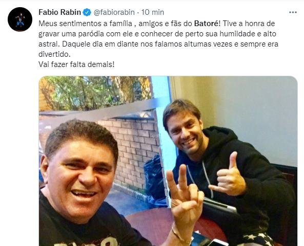 Famosos lamentam a morte de Batoré, aos 61 anos: “Fez muita gente rir ...