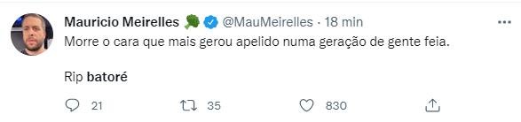 Famosos lamentam a morte de Batoré, aos 61 anos: “Fez muita gente rir ...