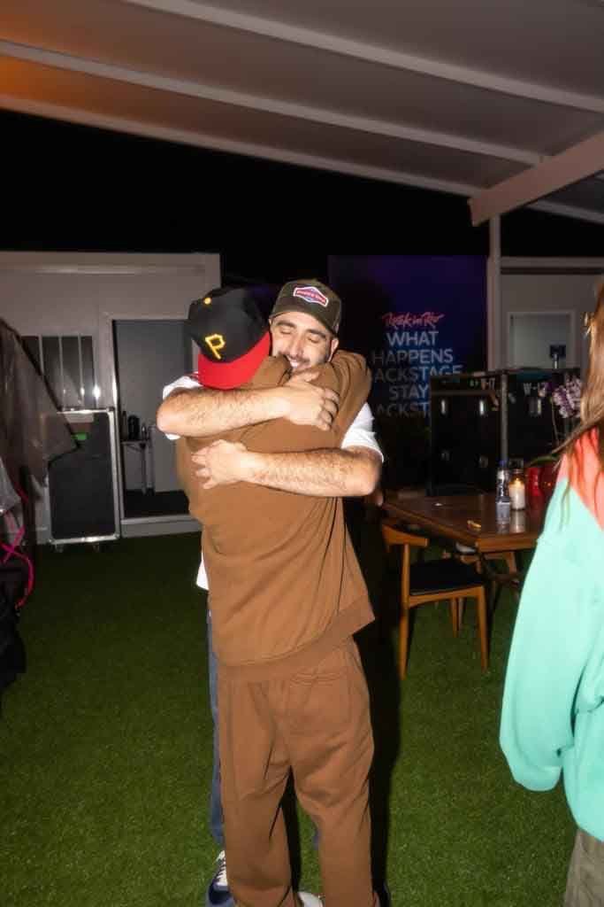 Sam Shahidi e Gabriel Poncio acompanham jogo do Flamengo no Maracanã ...
