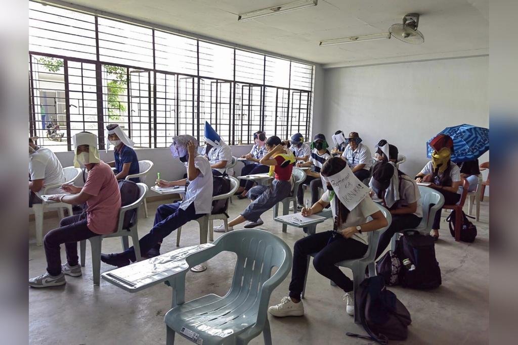 Estudantes criam chapéus “anti-cola” e viralizam na internet. Vídeo ...