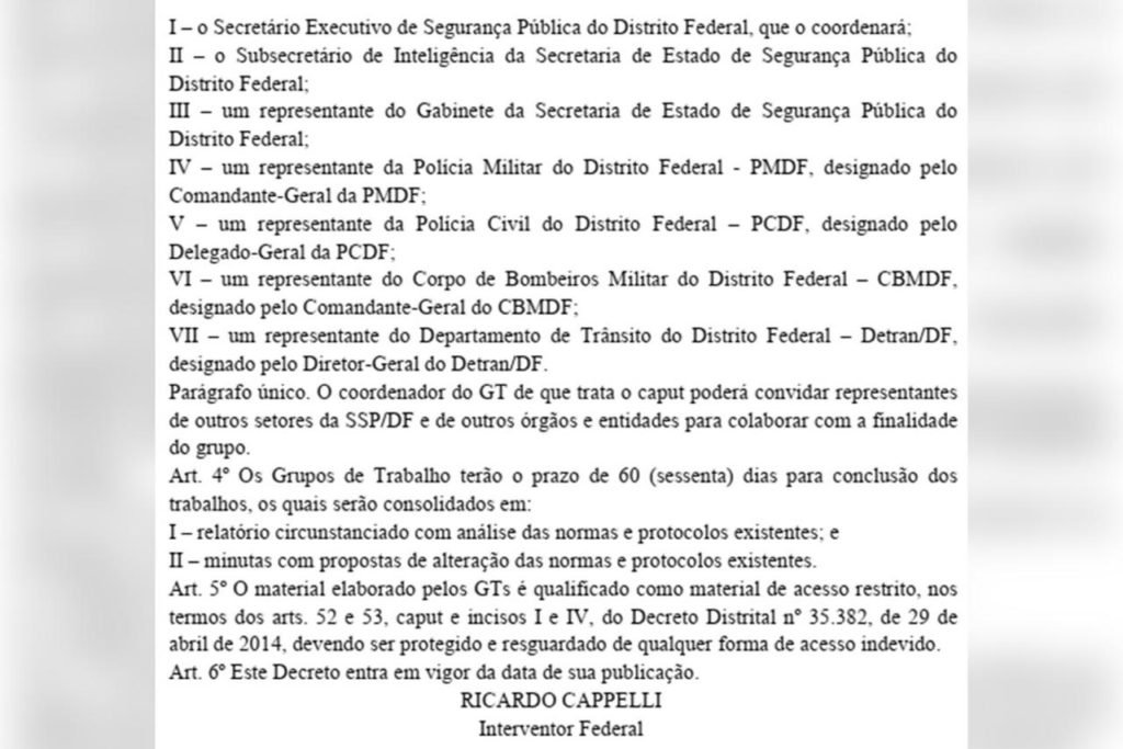 Interventor anuncia criação de grupos para análise de manifestações ...