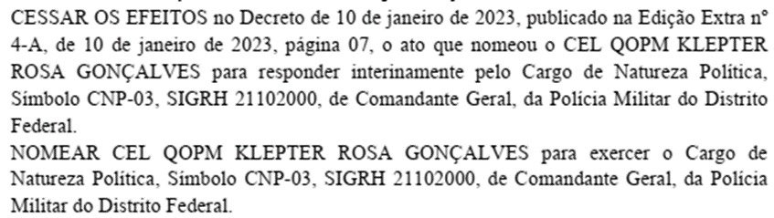 Coronel Klepter Rosa assume oficialmente Comando-Geral da PMDF | Metrópoles