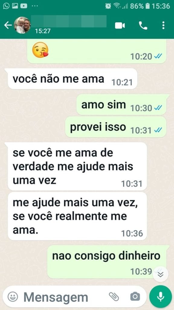 Veja mensagens trocadas entre general fake do amor e servidora do DF | Metrópoles