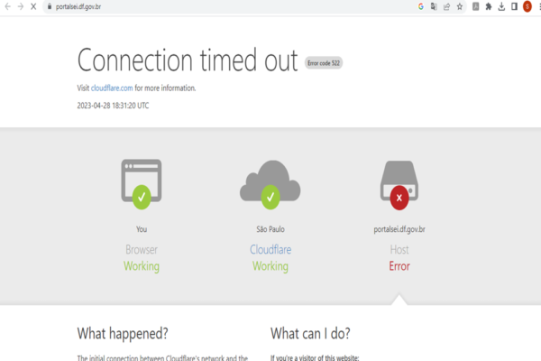 Sistema Eletrônico de Informações e sites do GDF ficam fora do ar nesta ...