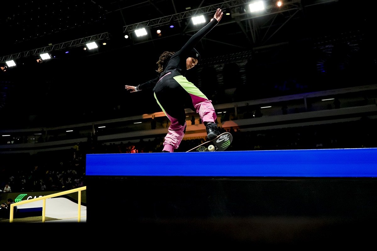 Rayssa Leal vence primeira etapa da liga mundial de street em Chicago | Metrópoles