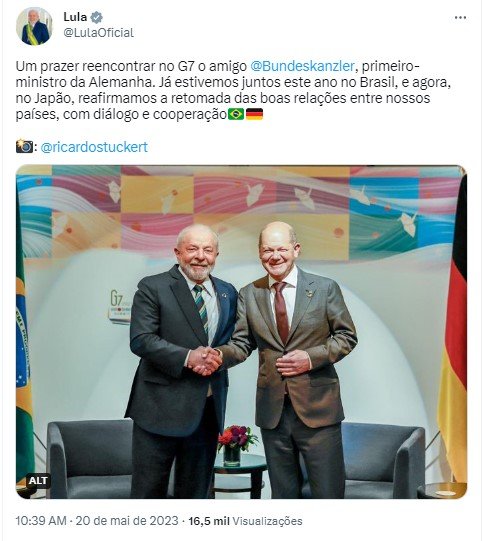 Lula se reúne com Olaf Scholz no G7; Zelensky aguarda resposta | Metrópoles