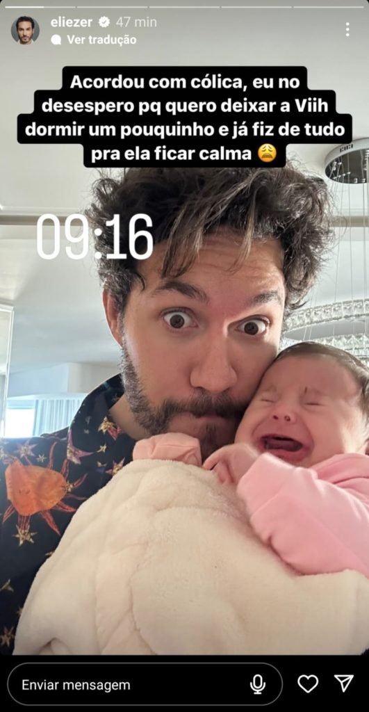 Vídeo: Eli se desespera após Lua acordar chorando muito | Metrópoles