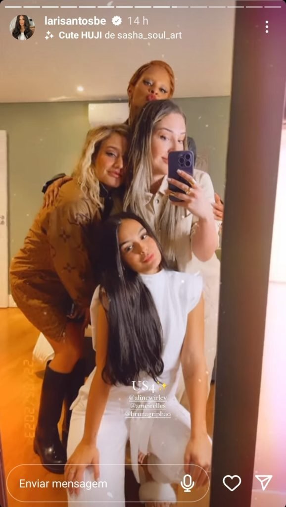 Juntos! Bruna Griphao aparece ao lado de Gabriel Santana | Metrópoles