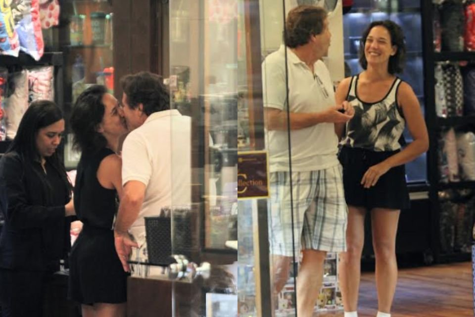 Adriana Biroli troca beijos com namorado de 62 anos em joalheria ...