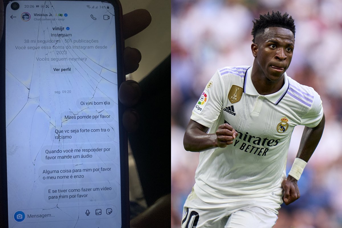 Vini Jr. responde criança que mandou apoio após ataques racistas ...