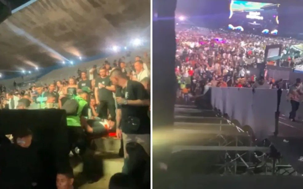 Rampa desaba durante show de rap em Goiânia e deixa 25 feridos | Metrópoles