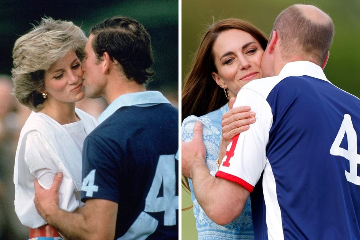 William e Kate reproduzem beijo “esquisito” de Charles e Diana | Metrópoles