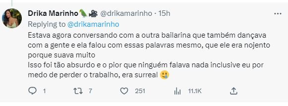 Drika Marinho expõe humilhação e fala polêmica de Marlene Mattos ...
