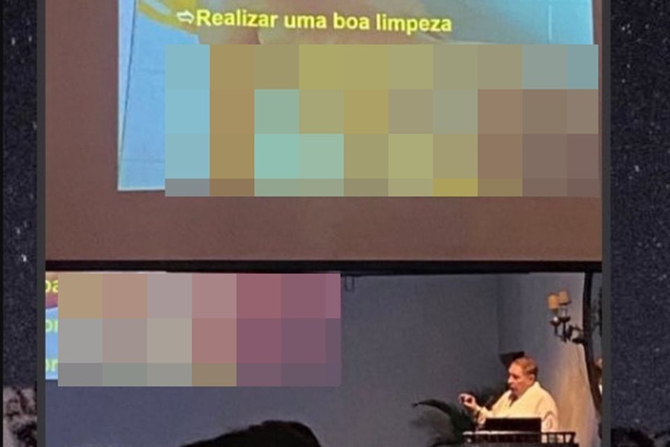 Médico usa foto de mulher nua em slide de curso e causa revolta | Metrópoles