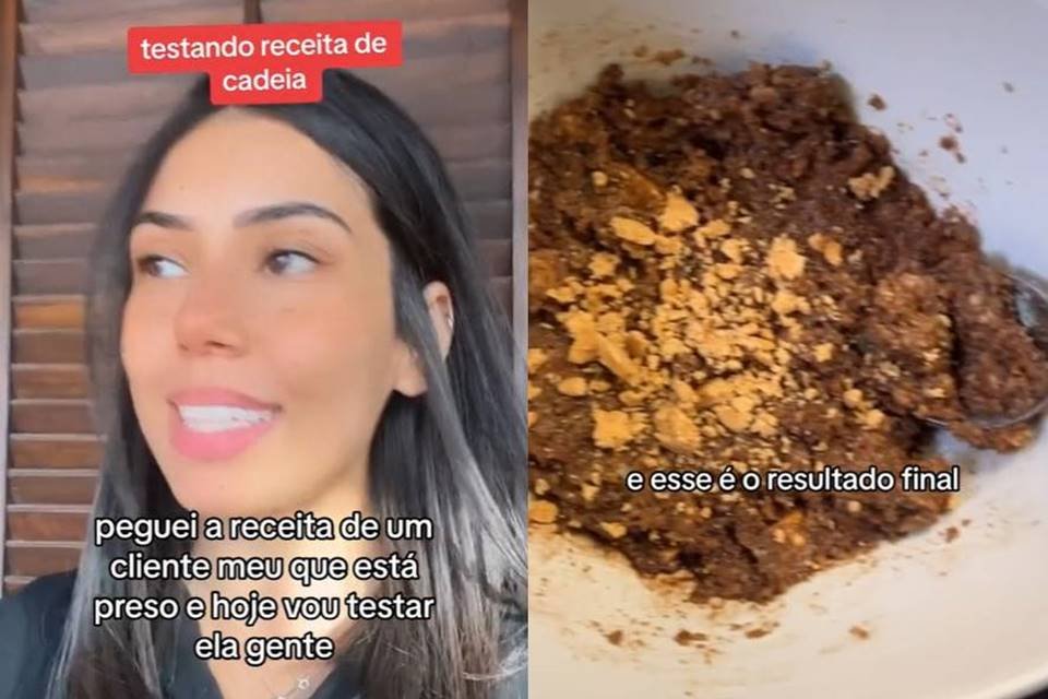 Influencer viraliza ao ensinar receita de doce feito na cadeia | Metrópoles