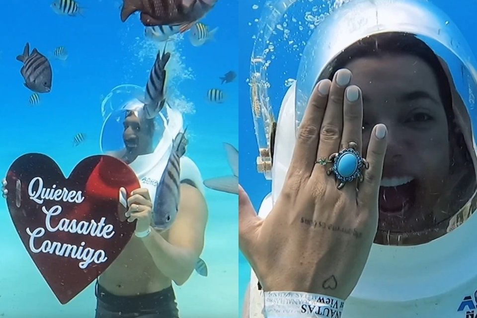 Vídeo: Influencer Gabi Prado é pedida em casamento no fundo do mar ...