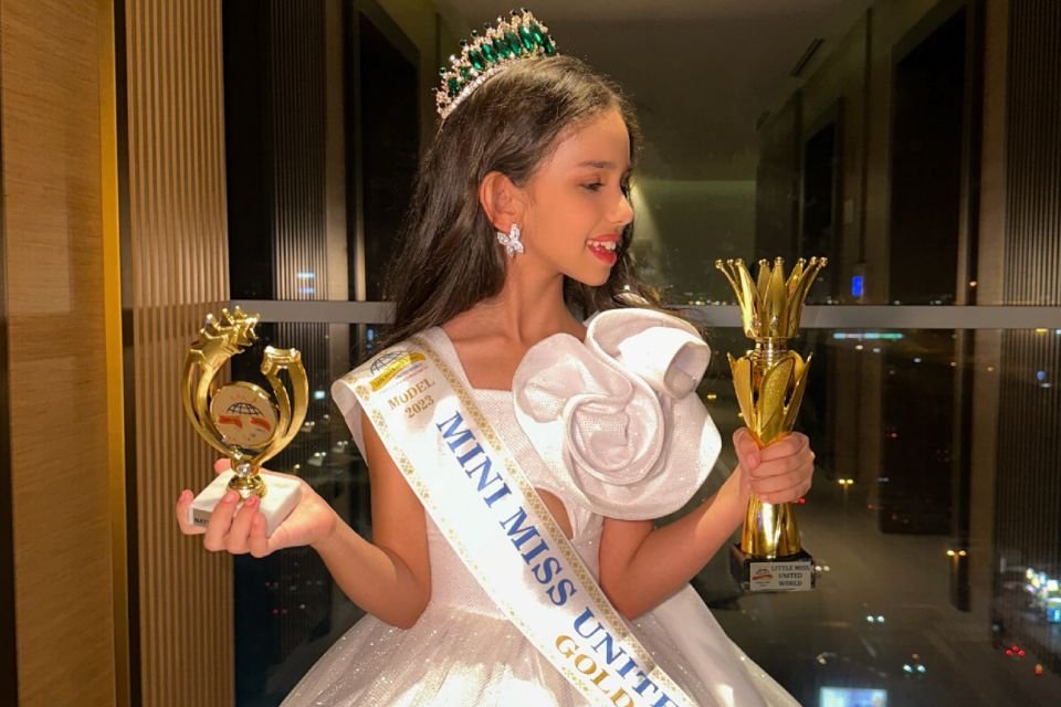 Paulista de 7 anos vence concurso de Mini Miss Mundo em Dubai | Metrópoles