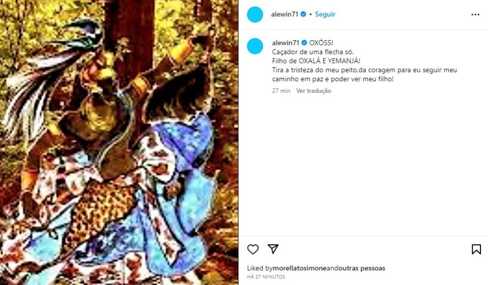 Alexandre Correa pede ajuda de orixá para ver filho com Ana Hickmann ...